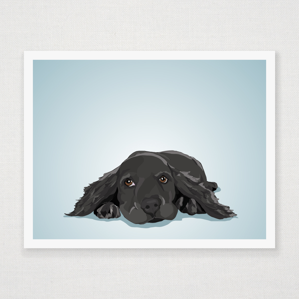 Black Cocker Spaniel Art Print