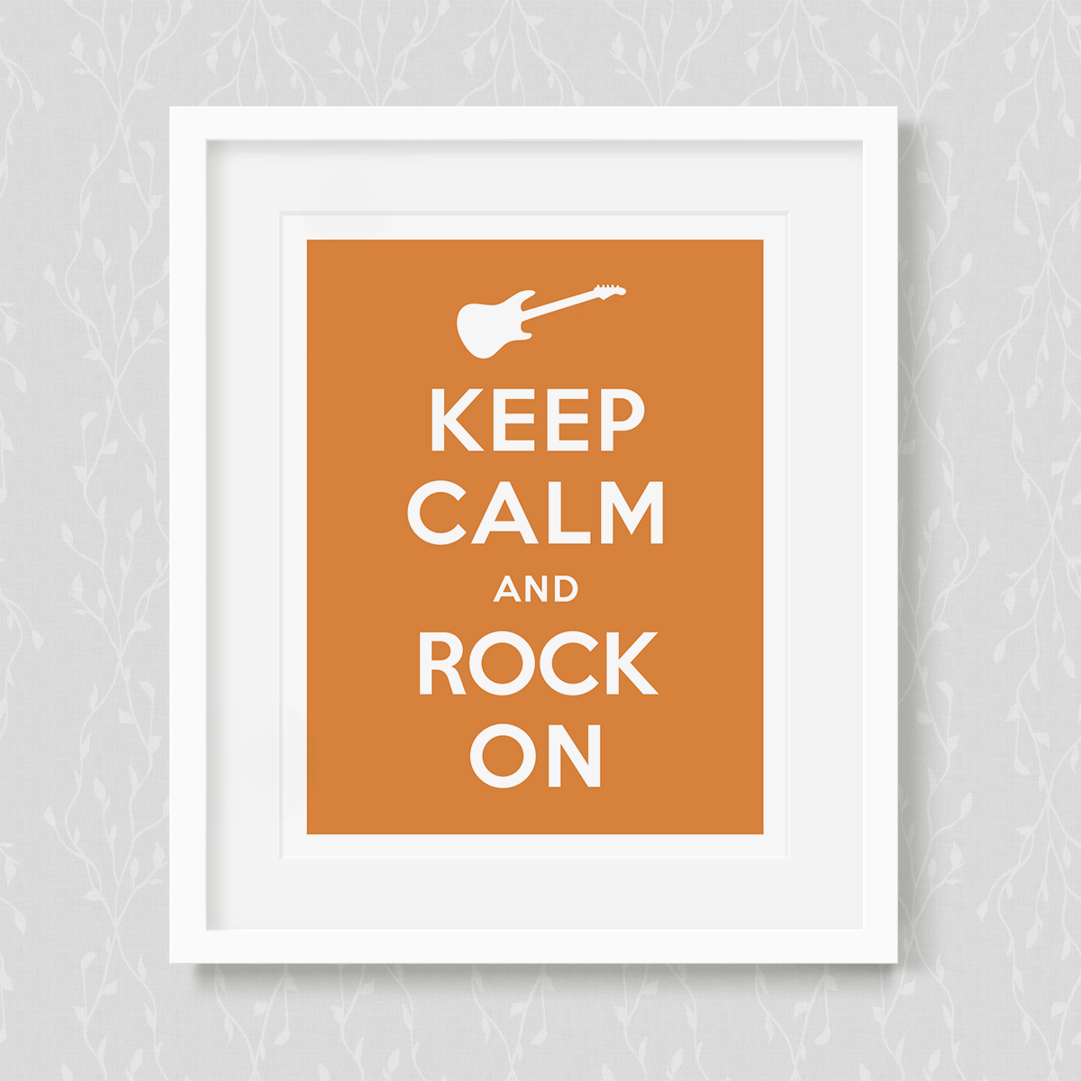 Keep Calm and Rock On - Art Print