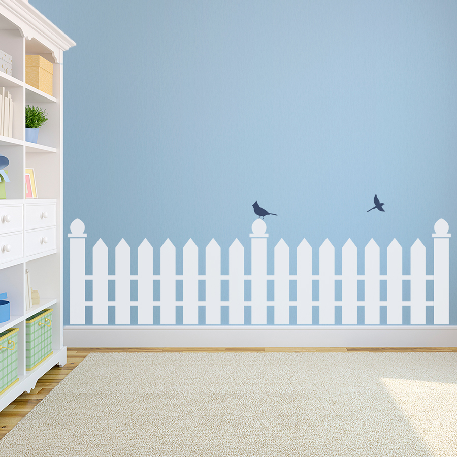 Picket Fence Wall Decal Hd Images Modern Fence Styles For Your Tampa,